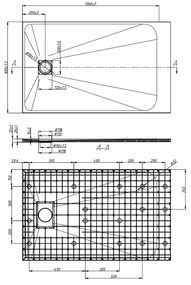 BPS-koupelny Obdélníková akrylátová sprchová vanička HYD-OSV-RIKO 130x80 černá