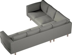 Potah na pohovku IKEA Norsborg rohová 5-místná barva šedá látka pletený vzor