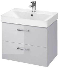 Cersanit - SET B278 LARA MILLE SLIM 60 (SKŘÍŇKA + UMYVADLO), ŠEDÁ, S801-317-DSM
