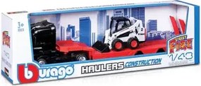 Bburago Haulers construction Kamion M-B Actros Gigaspace s Bobcat nakl