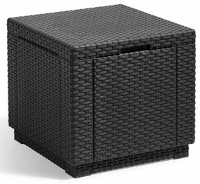 Keter Cube úložný puf grafitový 213816