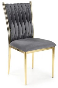 Jídelní židle K436, 48x94x55, popel/zlatá