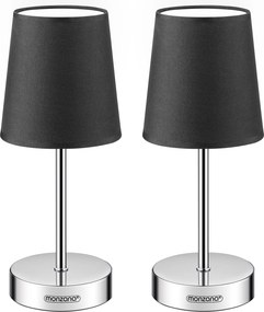 Stolní lampa Lumière sada 2 ks antracitová 32x13x13cm