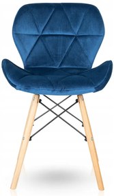 Jídelní židle SKY modrá - skandinávský styl
