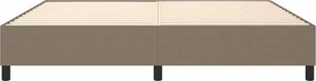 Rám postele s boxspringem taupe 200 x 200 cm textil 3120890