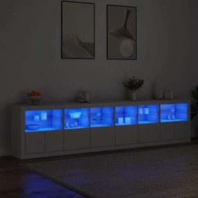 Příborník s LED osvětlením bílý 283 x 37 x 67 cm 3209016