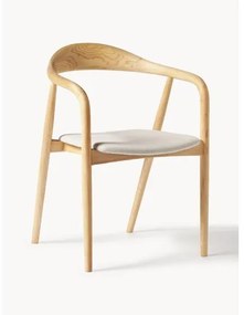 Dřevěná židle's područkami's čalouněným sedákem Angelina