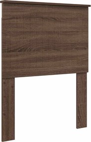 Rám postele s čelo Hnědý dub 75 x 190 cm Masivní borové dřevo 3411079