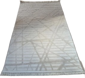HU Moderní béžový koberec TWIST BEIGE 20294A Rozměr: 60x100 cm