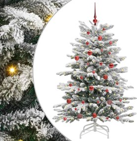 Umělý Skládací Vánoční Strom Bílá 150 cm PE a PVC 3395631