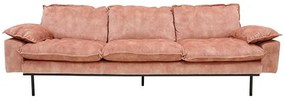 Růžová 4-místná pohovka Vintage pink- 245*83*95 cm
