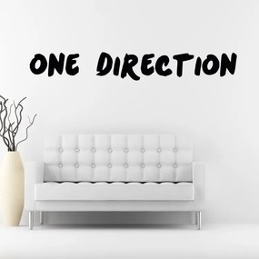 One Direction nápis - vinylová samolepka na zeď 100x13cm