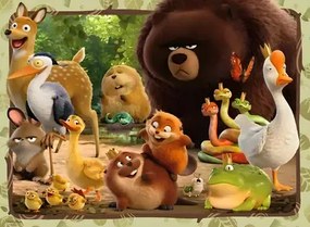RAVENSBURGER Puzzle Disney Pixar: Na skok do divočiny XXL / 100 dílků