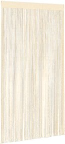 Provázkové záclony 2 ks 140 x 250 cm krémové 132403