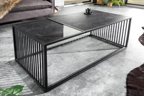 Designový konferenční stolek Skövde v mramorovém vzhledu 100cm