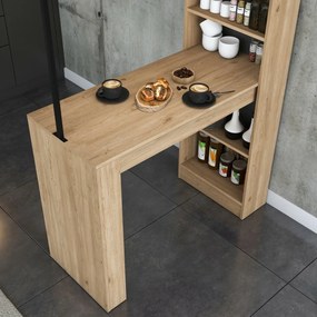 Barový stůl stůl Jany Walnut and Black