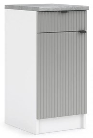 Kuchyňská skříňka spodní 40 cm - LAM D40 1D1SZ - Dvířka GISEL