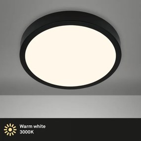 Briloner 3703-015 - LED Stropní svítidlo RUNA LED/24W/230V 3000K pr. 38 cm černá