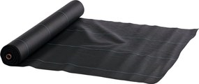 Outsunny Tkanina pro kontrolu plevele – Zábrana proti plevele 2x100 m Geotextilní tkanina 60 g/m² pro kontrolu plevele a zahradního plevele Černá zábr