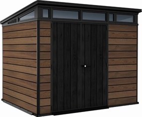 Zahradní domek Keter Signature 9x7 Walnut, s podlahou
