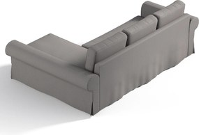 Potah na pohovku IKEA Backabro rozkládací se šezlongem barva šedá látka pletený vzor