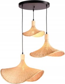 Závěsná lampa Boho ABR-LWS-BH40-3XE27 Abruzzo klobouky japandi béžová