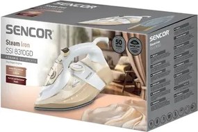 SENCOR SSI 8310GD béžová / Napařovací žehlička / 3200W / 350ml / 1.9m