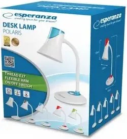 Esperanza ELD111W Polaris bílá / Stolní lampa / patice E27 / 12W