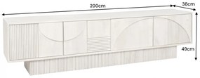 Massive home | Televizní stolek  Art Deco 200cm masiv mango