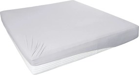 Primera Elastan-Jersey-napínací prostěradlo s gumou po obvodu, 90-200 x 200 cm. (světle šedá, 140-160 x 200 cm)