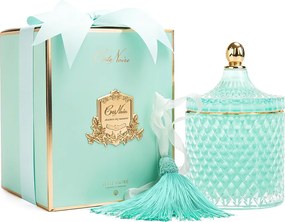 Côte Noire Grand Art Deco svíčka Tiffany Blue & Gold s vůní Persian Lime