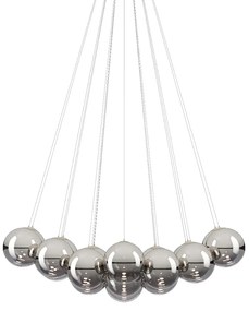 Lodes 22127 4027 Random Cloud 23 ø23, závěsné svítidlo LED 23 x 5W 2700K, chromové sklo, rozměr 141x115cm