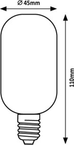 Rabalux LED žárovka Filament T45 4W E27 79006