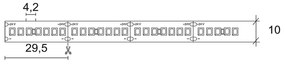 Indeluz 200AS-L4019FC0-00 24 V LED pásek Nilo 8-10, 19,2W/m, 4000K, 5m, IP20