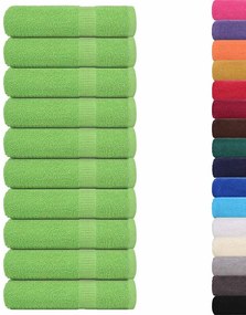 Ručníky FROGN 10 ks jablečně zelené 100x150 cm 360 g/m² 137030