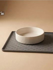 Sinsay - Keramická rýhovaná miska pro zvířata - bílá