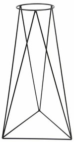STOJAN NA KVĚTINÁČ TRIANGLE 90X50X24 CM ČERNÁ