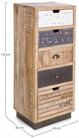BIZZOTTO komoda TUDOR se šuplíky 0745463