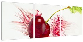 Obraz plodu třešně (90x30 cm)