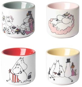 Pluto Design Keramický stojánek na vejce Moomin Love - set 4 ks, multi barva, keramika