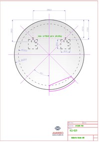 Kulaté zrcadlo do koupelny s LED osvětlením - ⌀ 60 cm - Ambiente Ronde