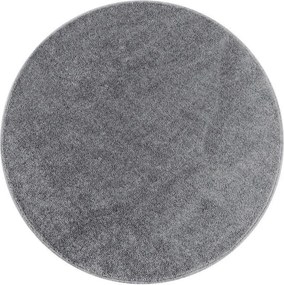 Kusový koberec Ata 7000 lightgrey kruh, 200x200 (priemer) kruh, šedá, obývacia izba, Ayyildiz
