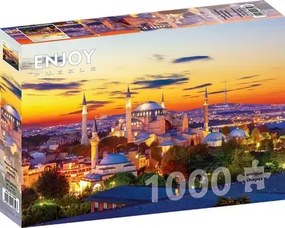 ENJOY Puzzle Hagia Sofia při západu slunce, Istanbul / 1000 dílků / od