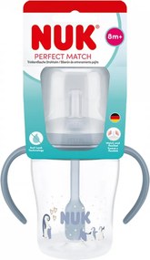 Kojenecká láhev NUK Perfect Match na učení s brčkem PENGUIN 150 ml