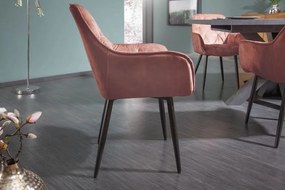 Designová židle Garold hnědý samet