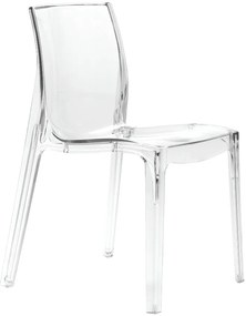 OnaDnes -20% FormWood Transparentní plastová jídelní židle Simple Chair