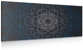 Obraz ornamentální Mandala na černém pozadí Varianta: 100x50