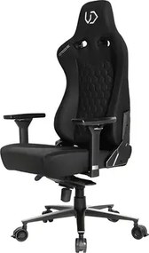 ULTRADESK Herní křeslo Throne černá / textil / 4D področky / 140 kg /