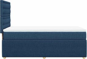 Box spring postel s matrací modrá 80x200 cm textil 3291903