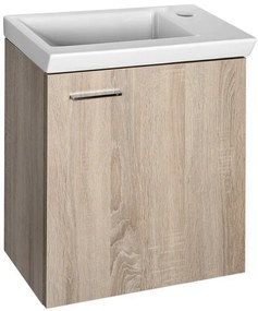 Aqualine ZOJA/KERAMIA FRESH umyvadlová skříňka 44x50x25,3cm, dub platin 51046DP